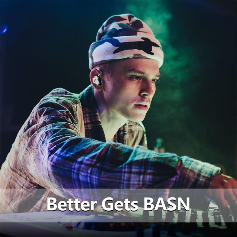 BASN Bmaster5 (1DD+4BA) MMCX connector In Ear Monitor Headphone (White