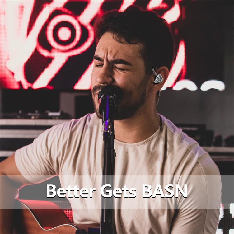 BASN Bmaster5 (1DD+4BA) PE connector In Ear Monitor Headphone (Silver)