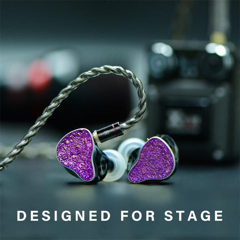 BASN Bmaster5 (1DD+4BA) PE connector In Ear Monitor Headphone (Purple)
